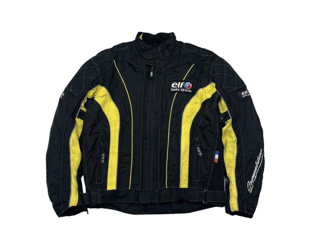 Vintage Motorcycle Jacket ELF Moto Sport Racing Jacket - Etsy
