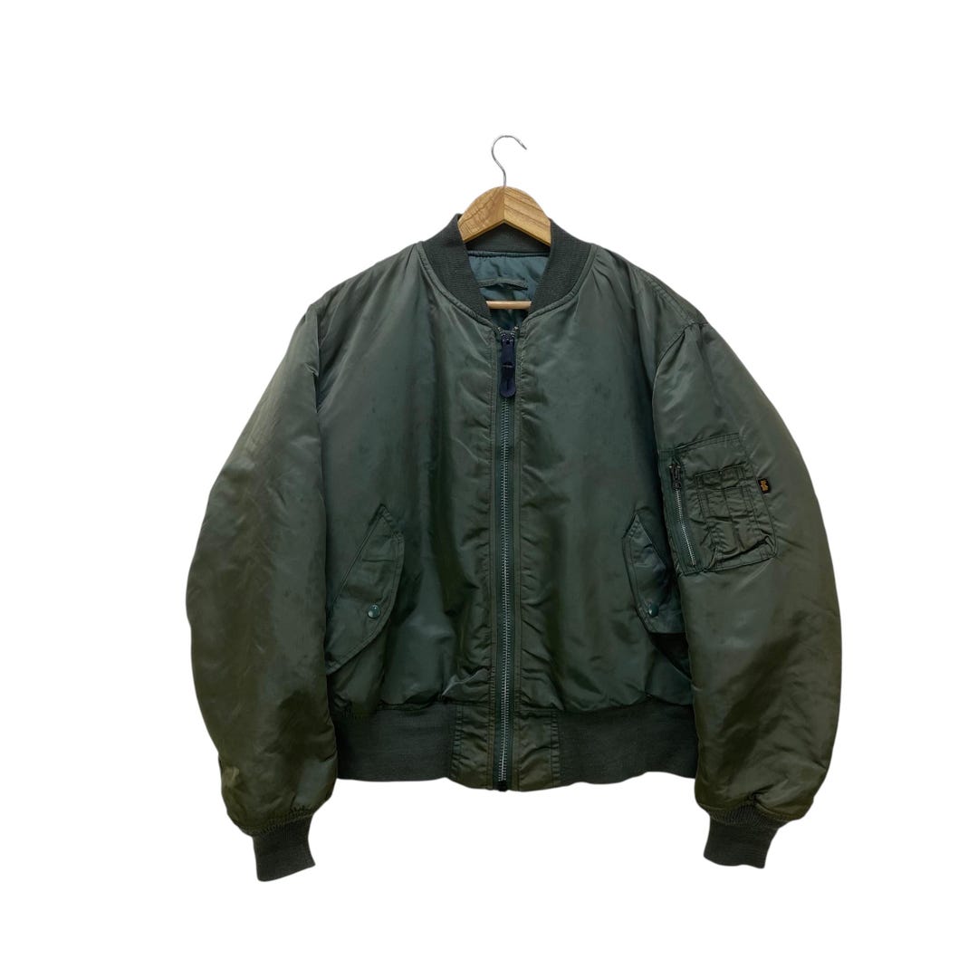 Vintage Alpha Bomber Jacket Type Ma1 - Etsy