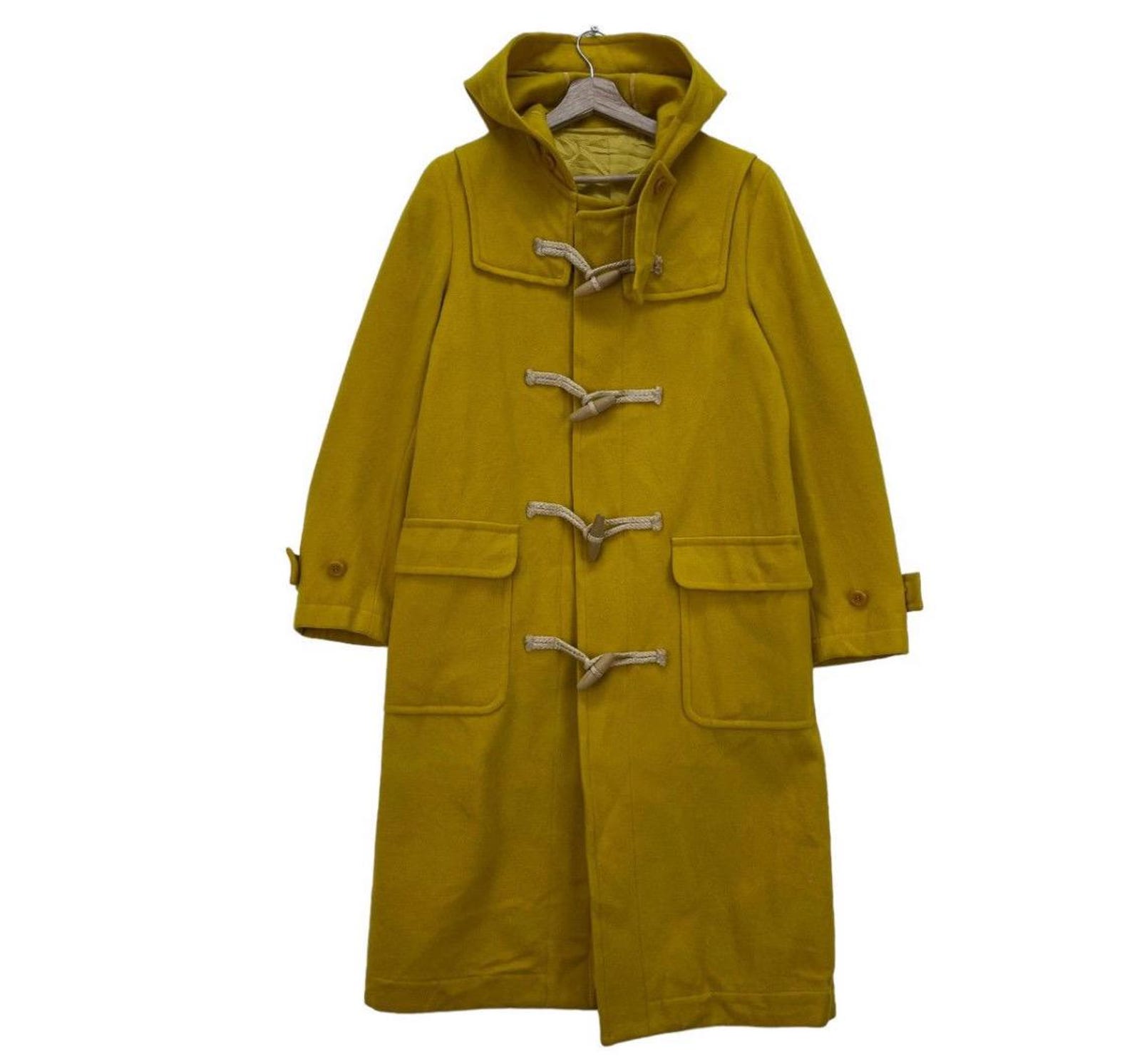 Vintage Ined Duffle Long Coat Toggles Button Hooded Jacket - Etsy