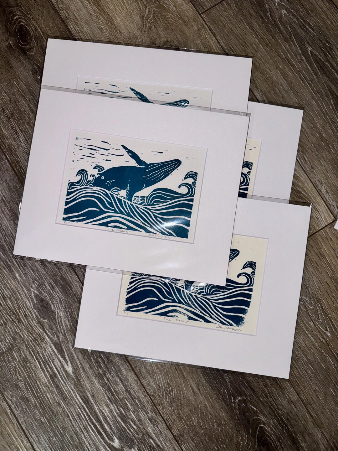 Ocean Art Humpback Linocut Print Limited Series - Etsy