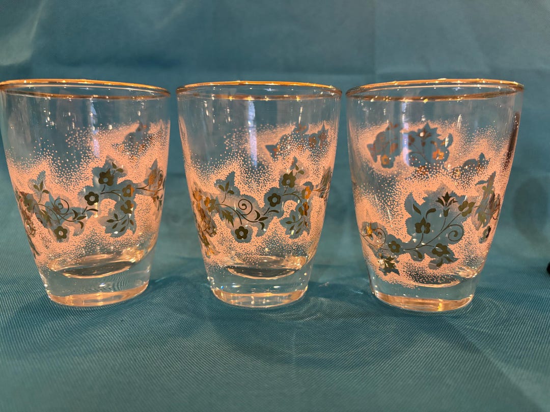 Vintage Libbey Duchess Pink Juice Glasses - Etsy