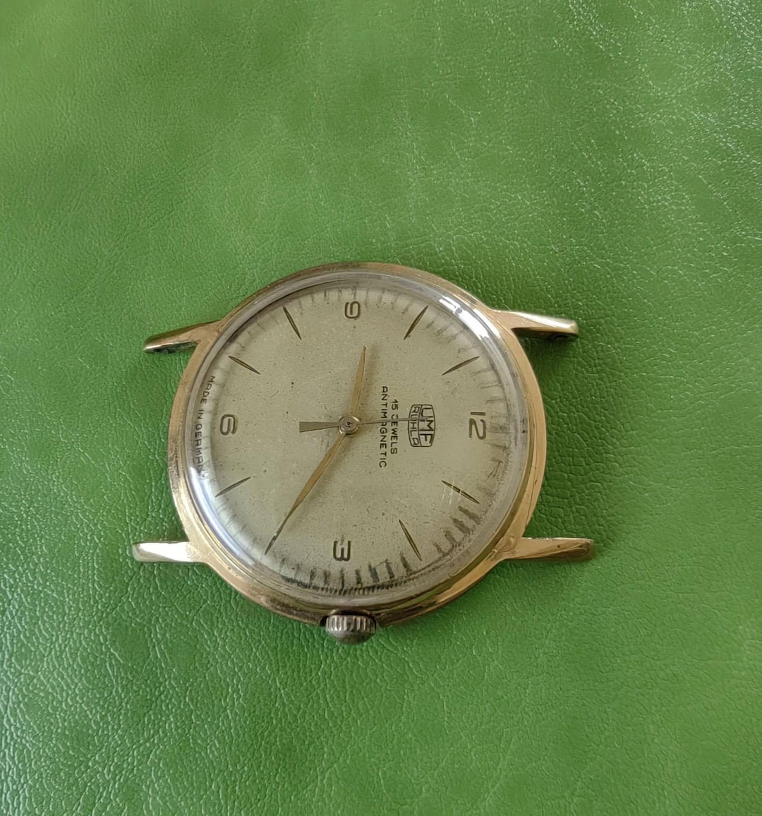 Seltene Vintage UMF Ruhla Classic Vergoldet Cal.32-12 15 JEWELS Germany ...
