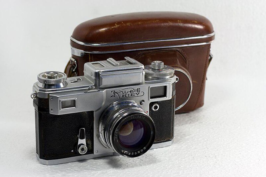 Vintage 70,s Soviet Rangefinder Camera, Kiev-4, Jupiter-8m Lens ...