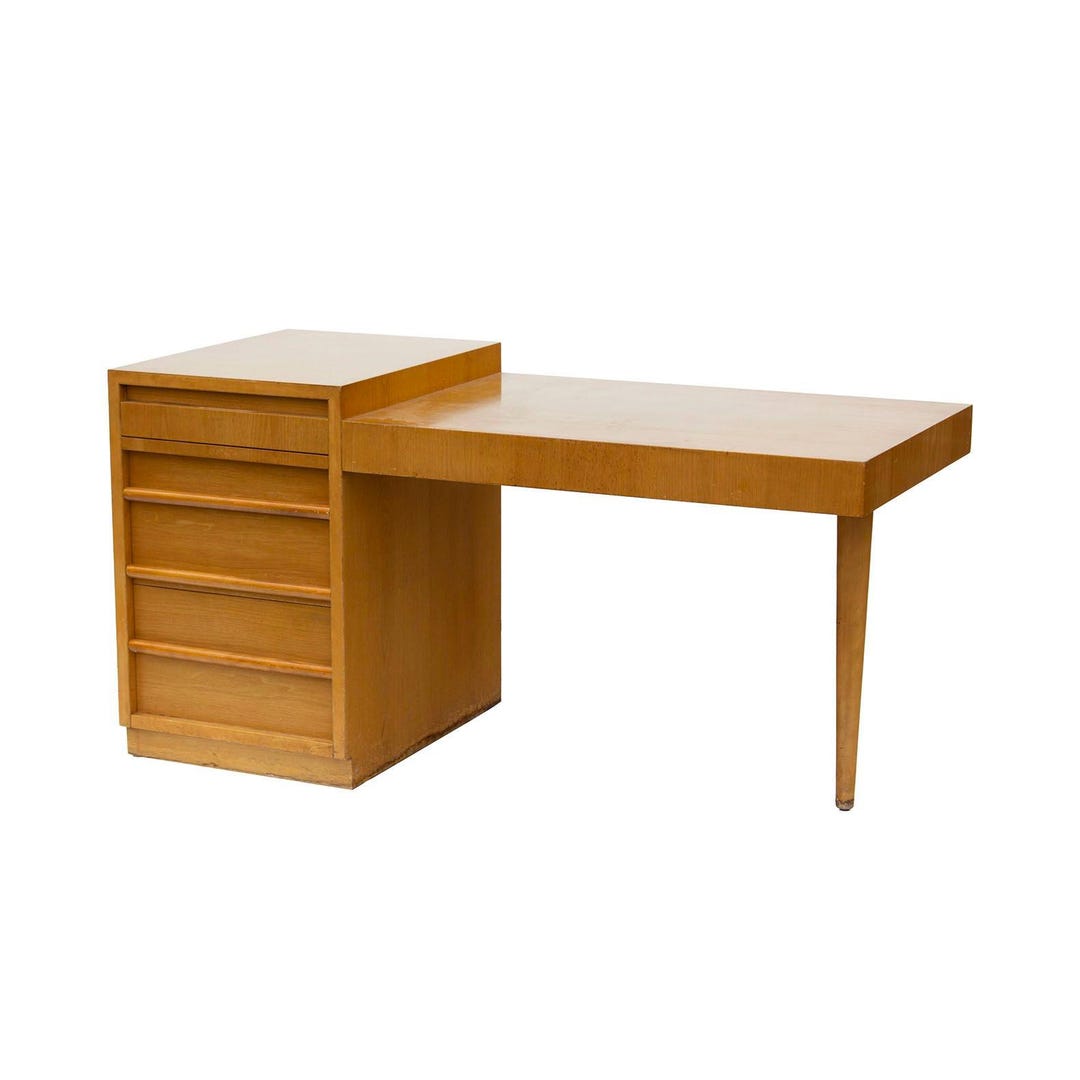 Desk by T.H. Robsjohn-gibbings for Widdicomb in Sorrel Walnut - Etsy
