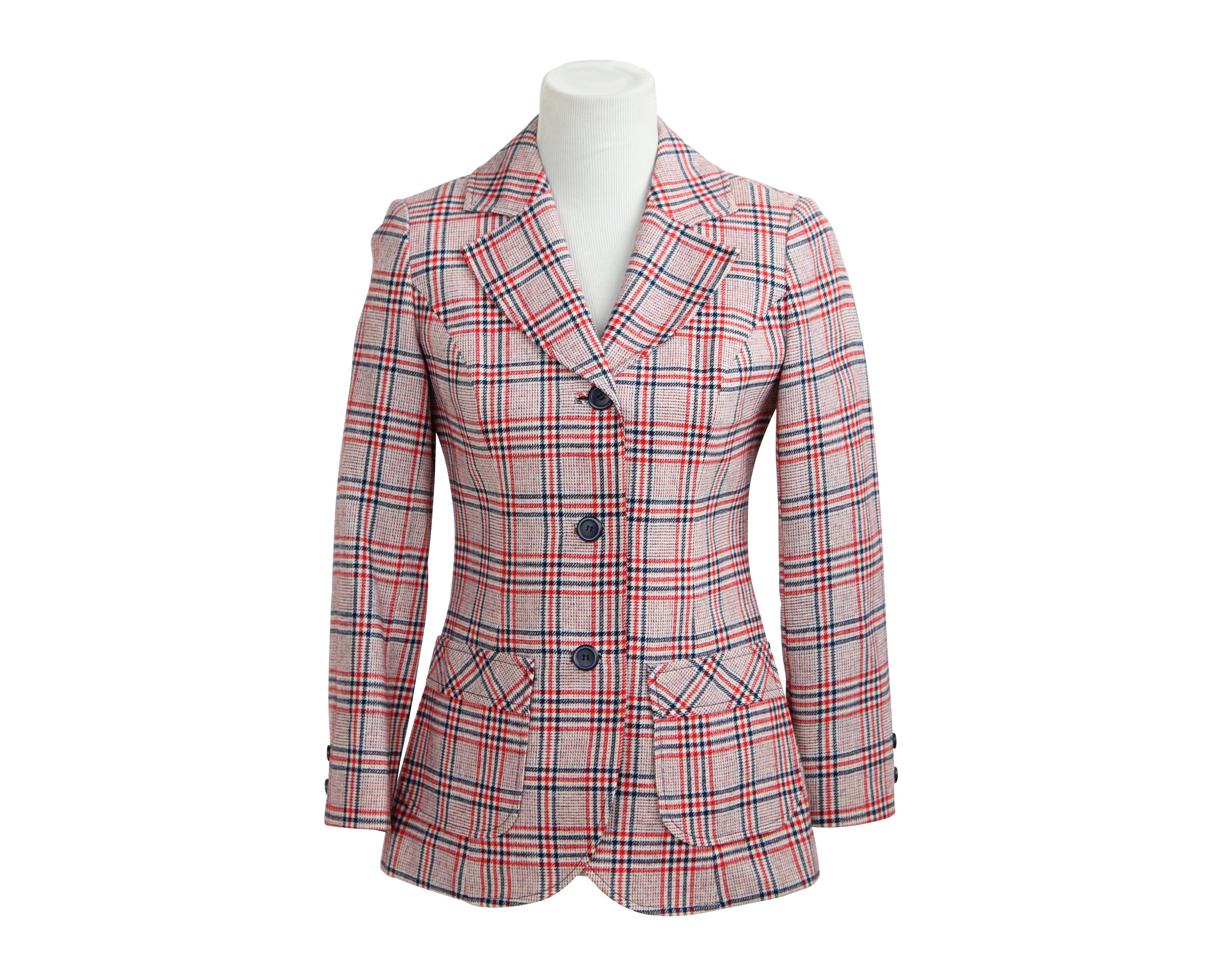 Vintage Young Pendleton Plaid Blazer Jacket Size Small S 4 6 - Etsy