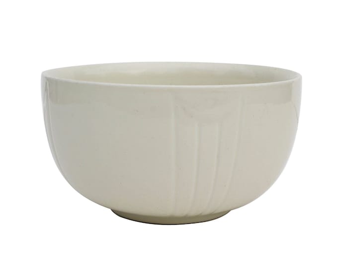 Vintage Art Deco Style Bowl Art Pottery Cream off White Ceramic ...