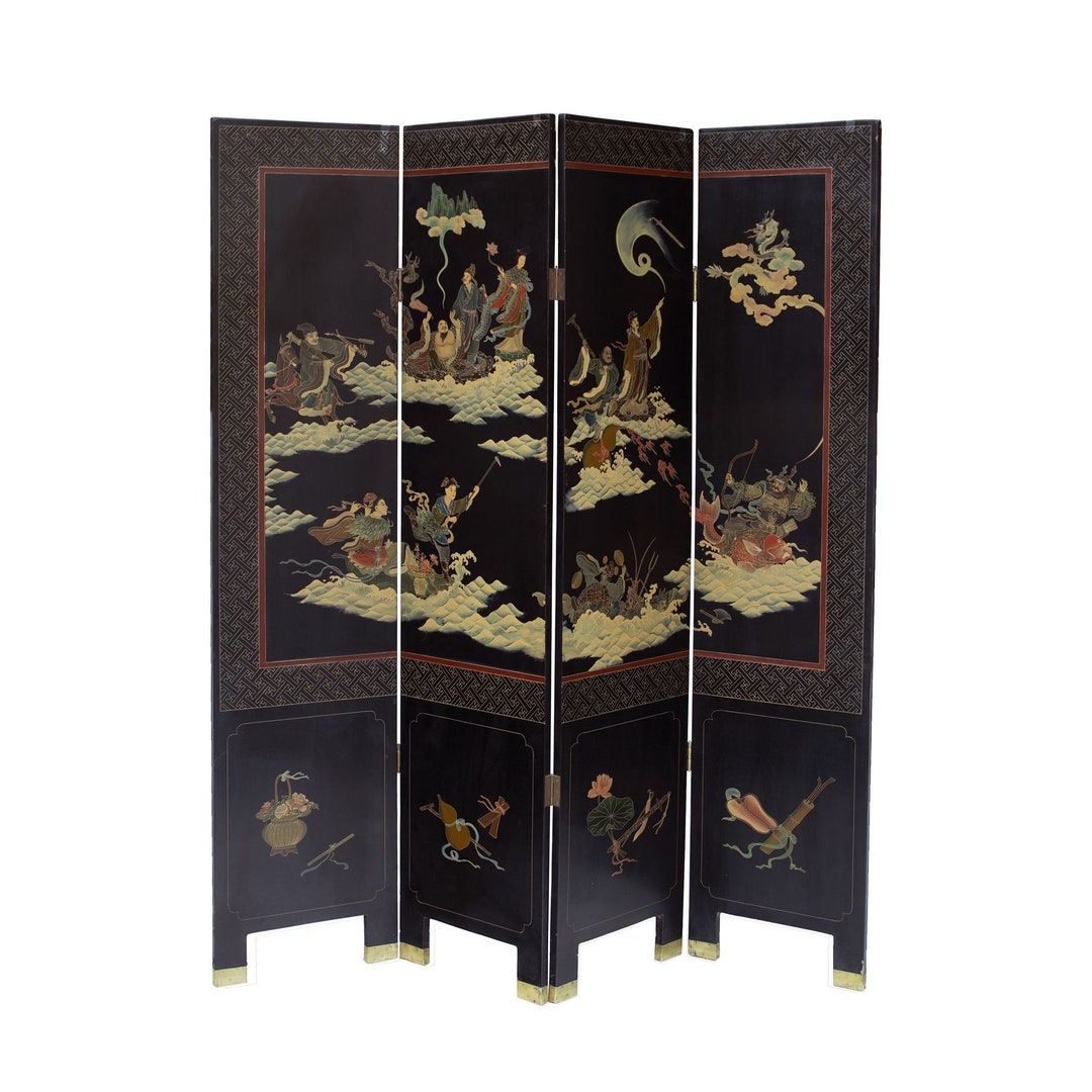 Chinoiserie Folding Screen or Room Divider - Etsy