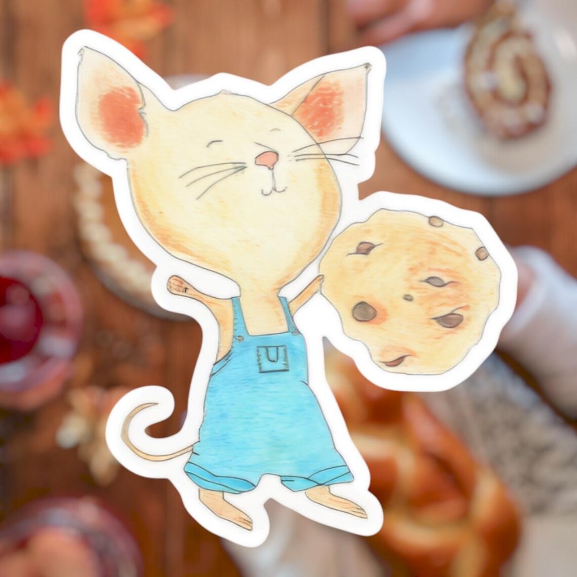 If You Give Mouse a Cookie Vinyl Sticker, Hand-drawn - Etsy