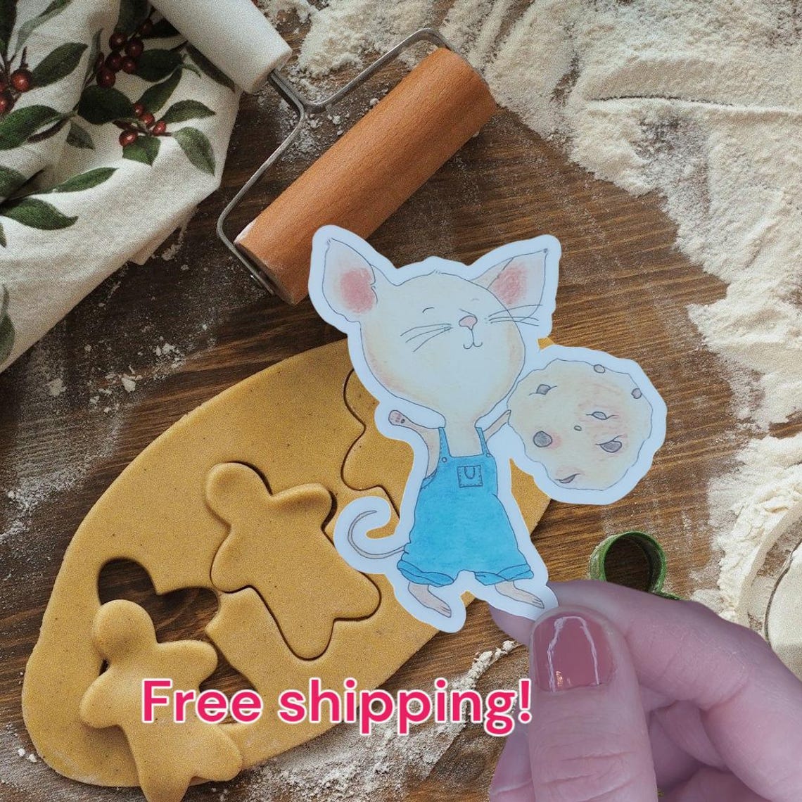 If You Give Mouse a Cookie Vinyl Sticker, Hand-drawn - Etsy