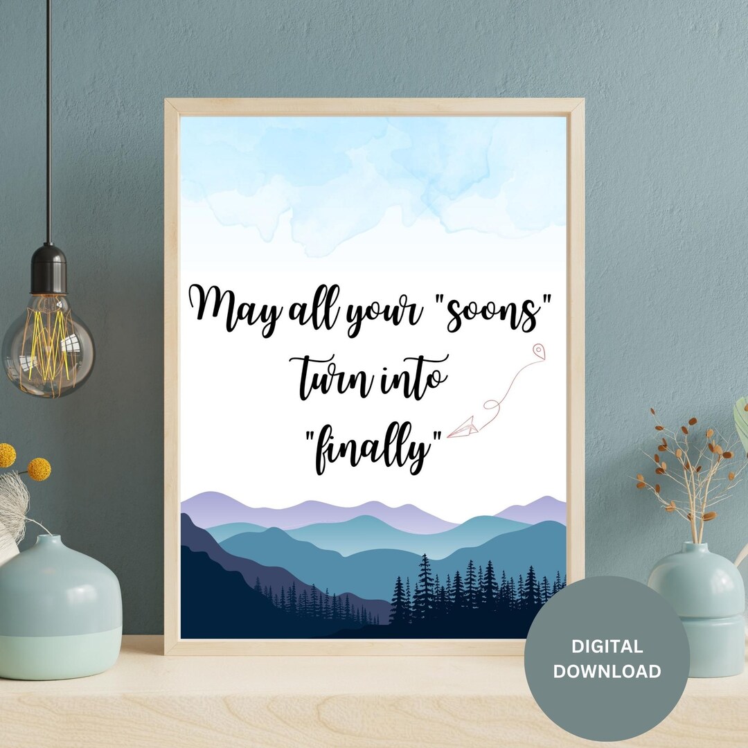 Positive Affirmations Poster, Printable Wall Art Wish Movie Gift ...