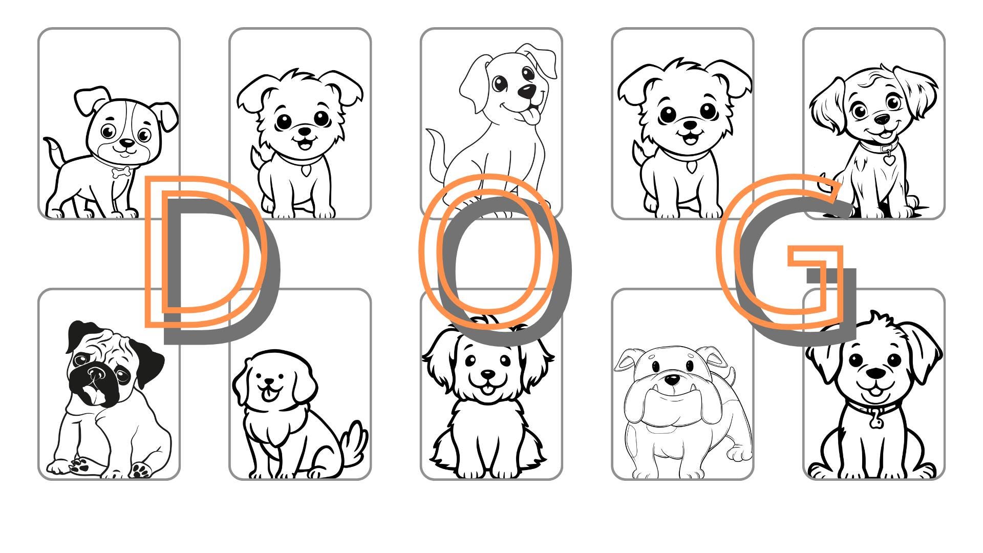 Dogs Coloring Pages | Dog Coloring Book | Dog Color Page | Coloring ...