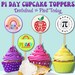 Printable Pi Day Cupcake Toppers, Pi Day Dessert Toppers, Download ...