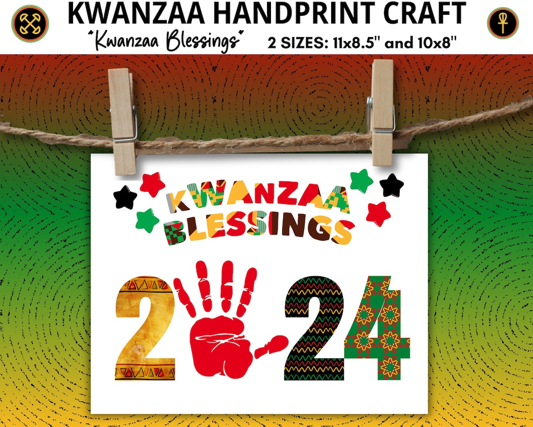Kwanzaa Handprint Crafts, Kwanzaa Blessings, Handprint Art, Winter ...