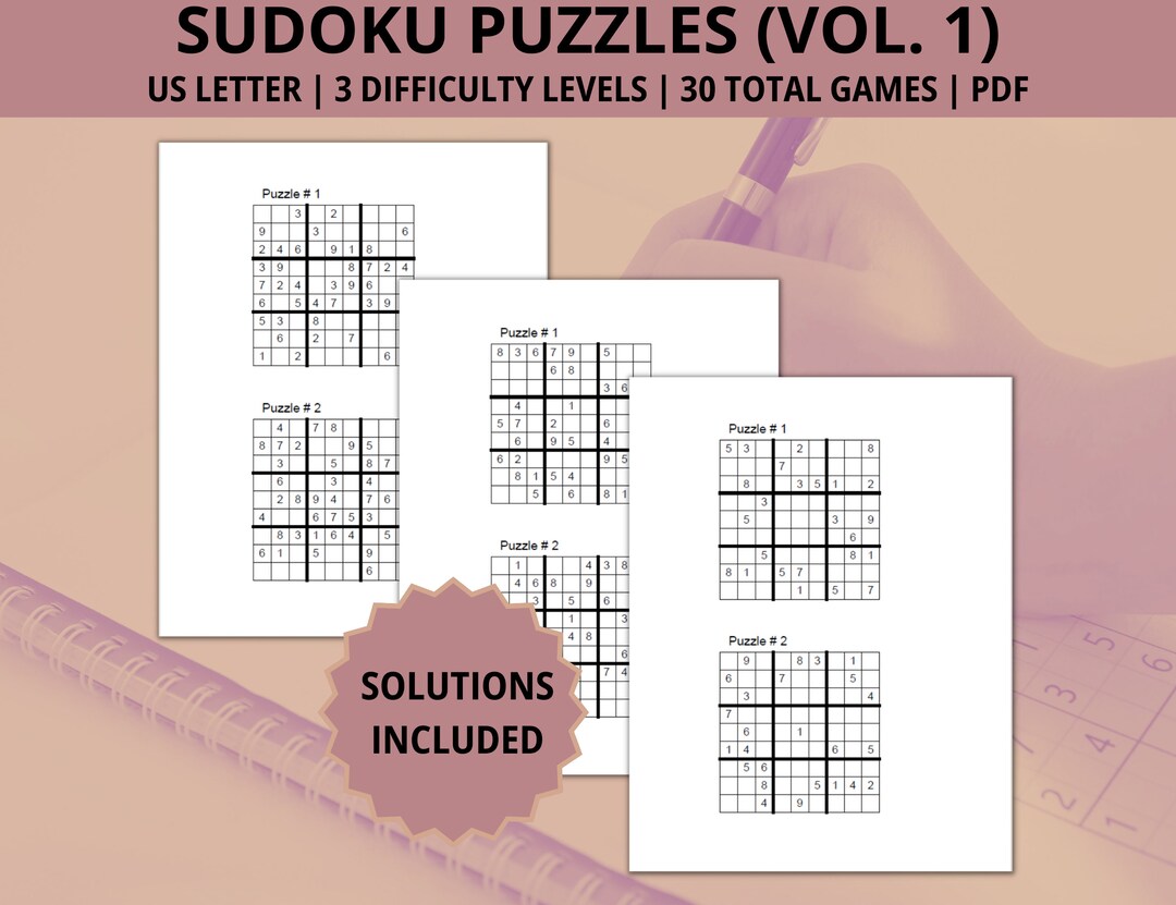 Printable Sudoku Game, Sudoku Printable, Brain Games, Easy Sudoku ...