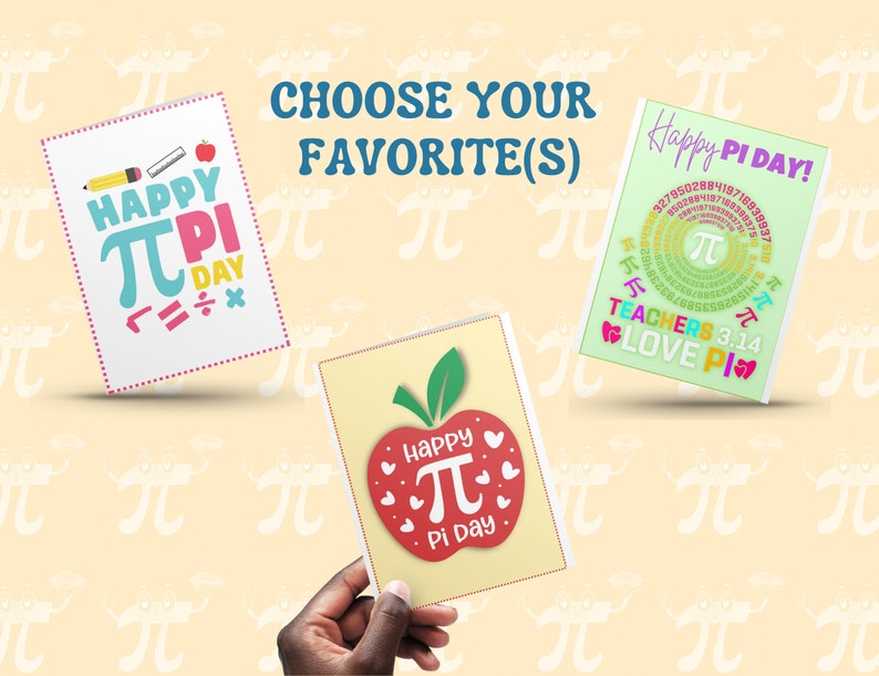 Printable Pi Day Cards Teacher Appreciation Card Printable - Etsy