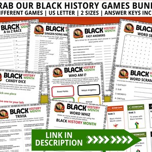Black History Month Word Scramble Game, Black History Word Scramble ...