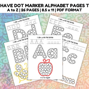 Do a Dot Numbers, Tracing Worksheets, Dot Marker, Counting Practice ...