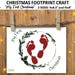 Christmas Handprint Craft, My First Christmas Footprint, Winter ...