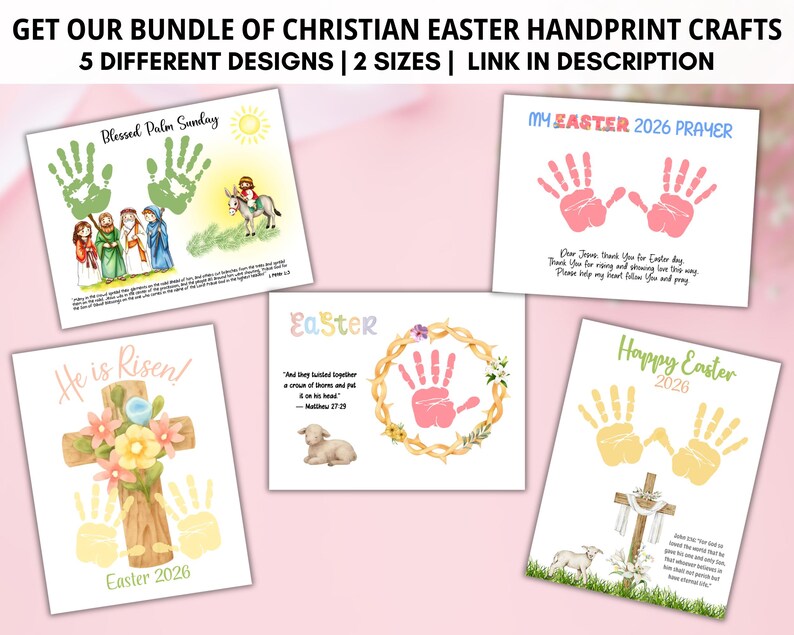 Easter Handprint Craft, He is Risen, Religious Easter Handprint Art ...