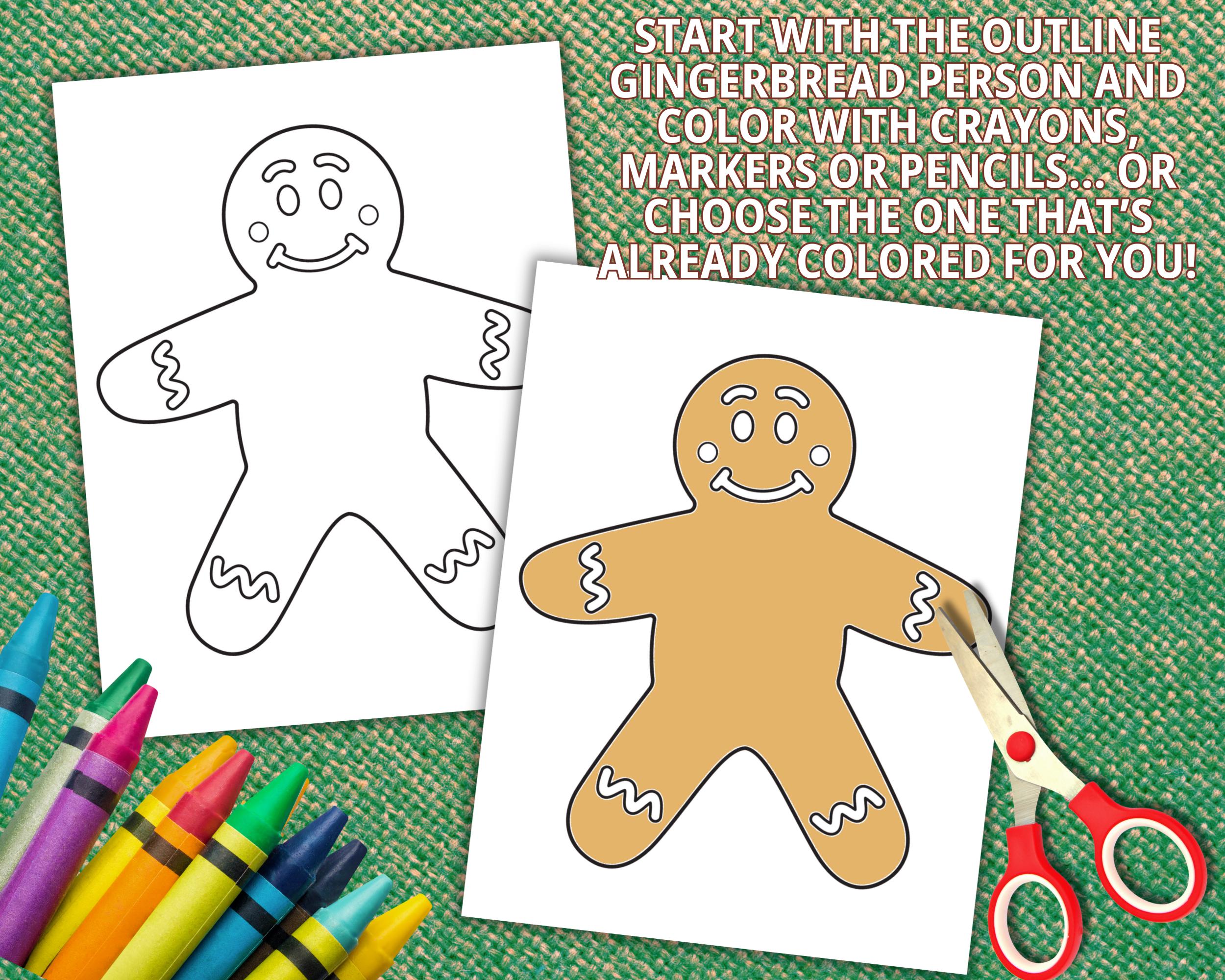 Disguise a Gingerbread, Gingerbread Coloring, Gingerbread Man Costume ...