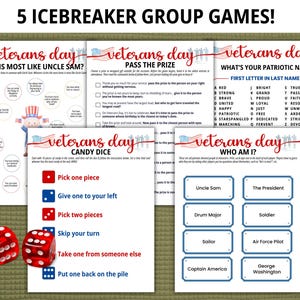 Veterans Day Games, Patriotic Word Game, Group Games, Patriotic Games ...