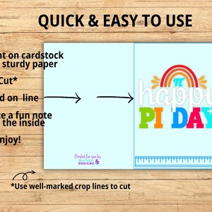 Printable Pi Day Cards, Teacher Appreciation Card Printable, Math ...