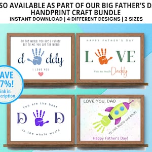 Father's Day Handprint Crafts, Fathers Day Handprint Art, Handprint ...