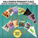 Halloween Pennant Flags, Triangle Flag, Halloween Flag, Trunk or Treat ...