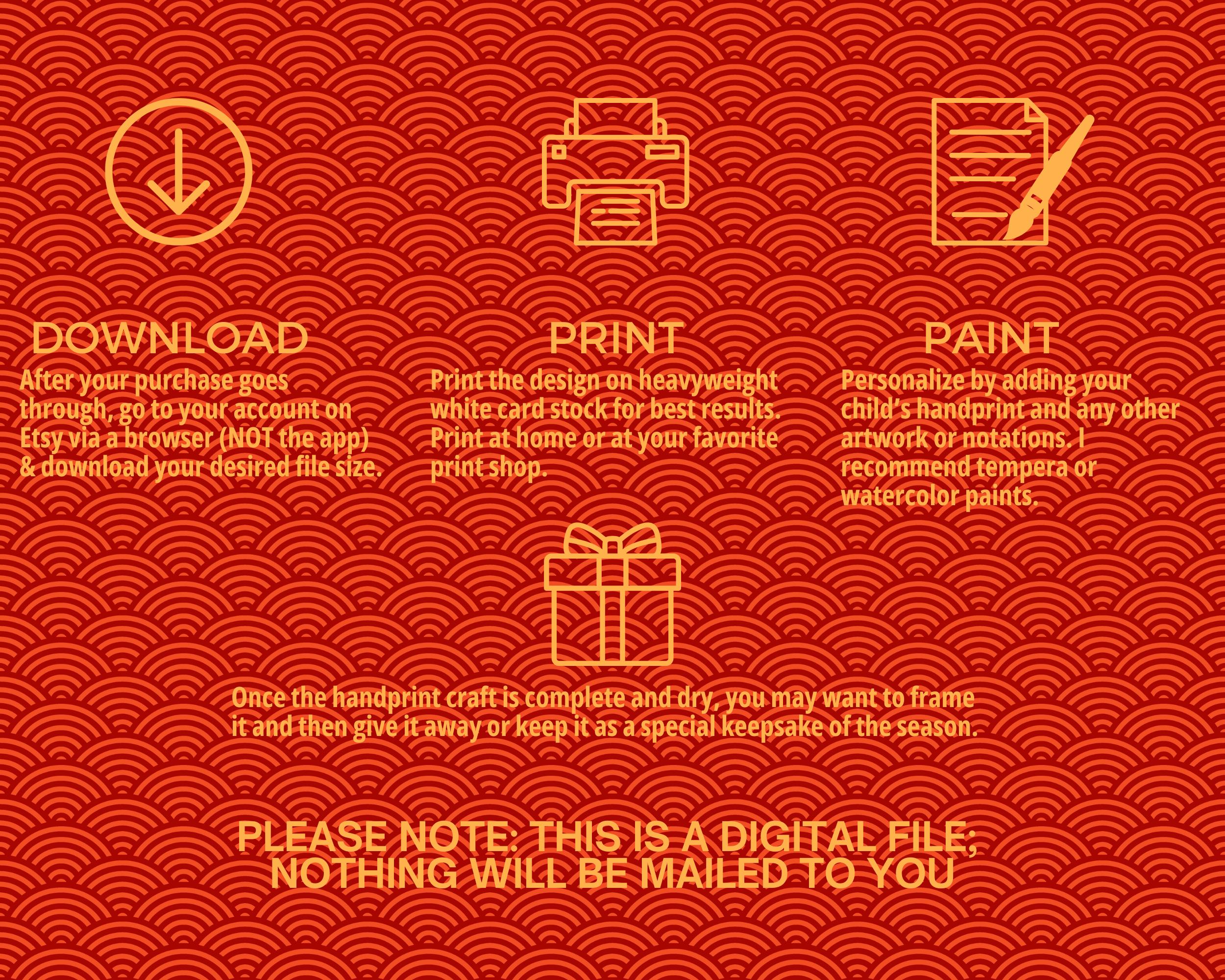 Lunar New Years Handprint Craft, Red Chinese Snake, Chinese New Year ...