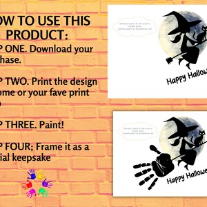 Halloween Handprint Craft, Witch Handprint, Fall Handprint Craft, Fall ...