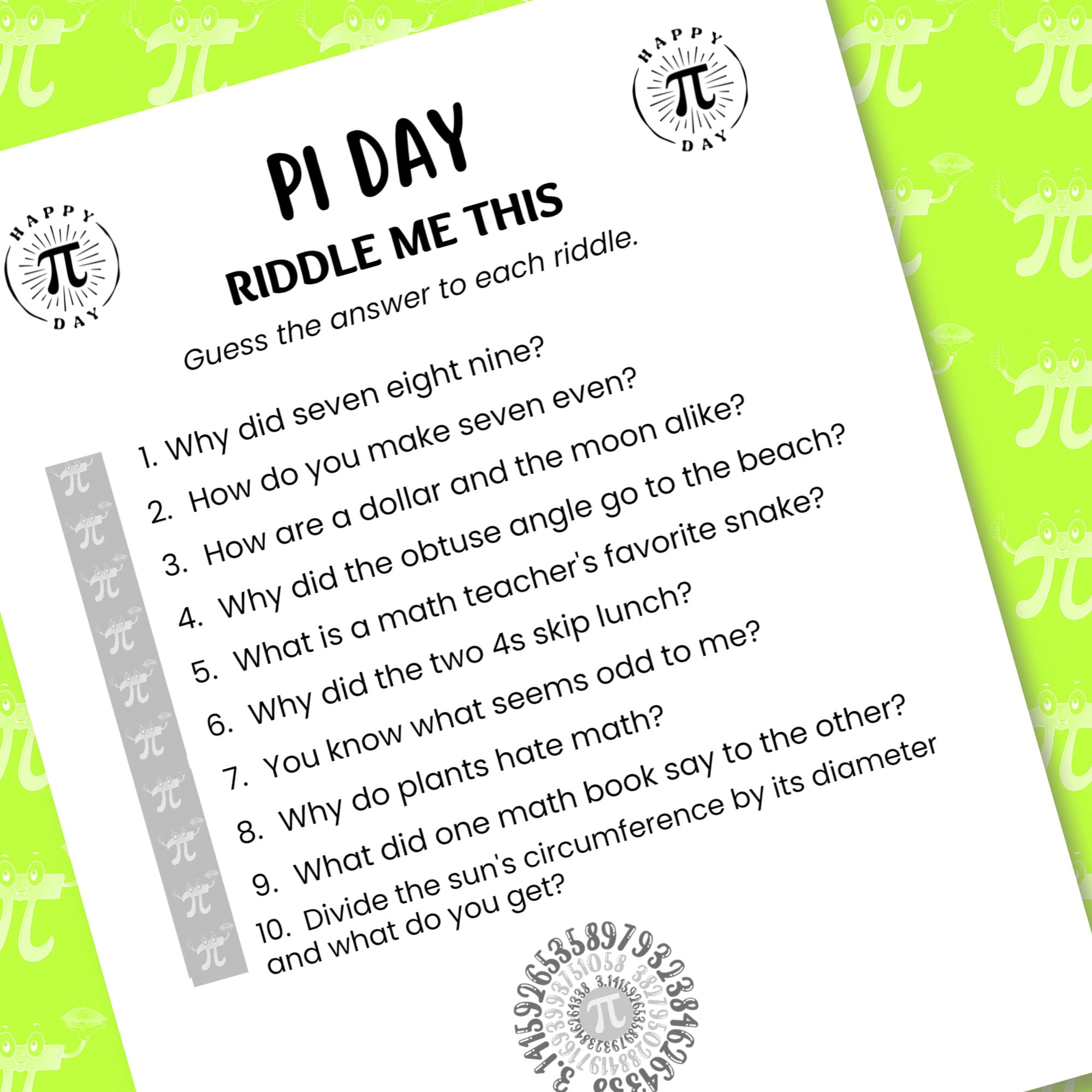 Pi Jokes And Riddles