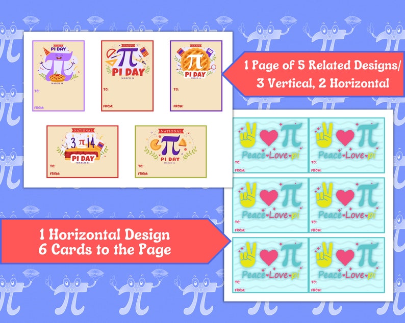 Printable Small Pi Day Cards - Exchange Like Valentines, Teacher ...