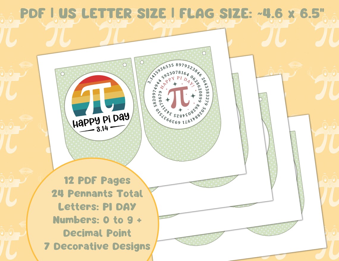 Printable Pi Day Party Bundle, Pi Day Party Favors, Pi Day Games, Math ...