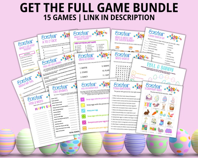 Easter Scavenger Hunt, Easter Games, Scavenger Hunt for Kids, Family ...