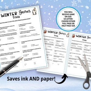 Winter Trivia Game, Winter Games, Wintertime Games, Trivia Question ...