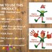 Editable Christmas Handprint Craft, Santa's Little Helper Handprint Art ...