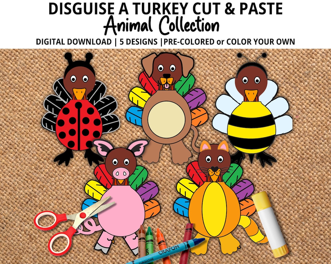 Disguise a Turkey, Animal Disguises, Turkey Costume Ideas, Cut and ...