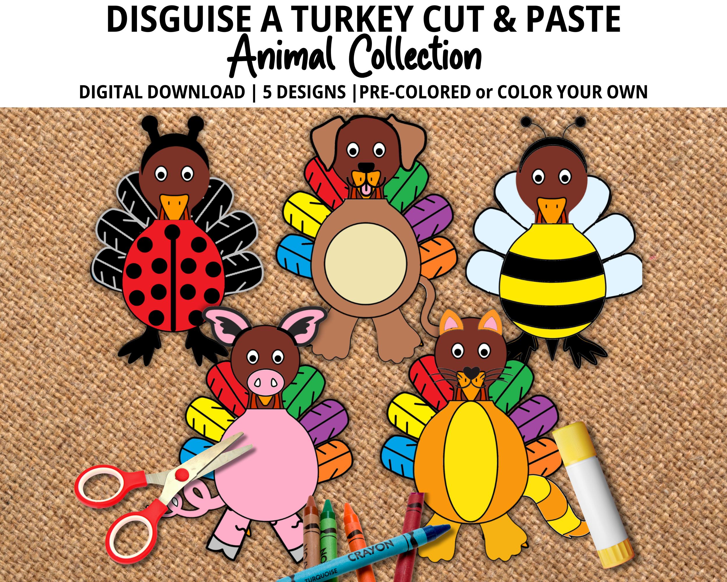 Disguise a Turkey, Animal Disguises, Turkey Costume Ideas, Cut and ...