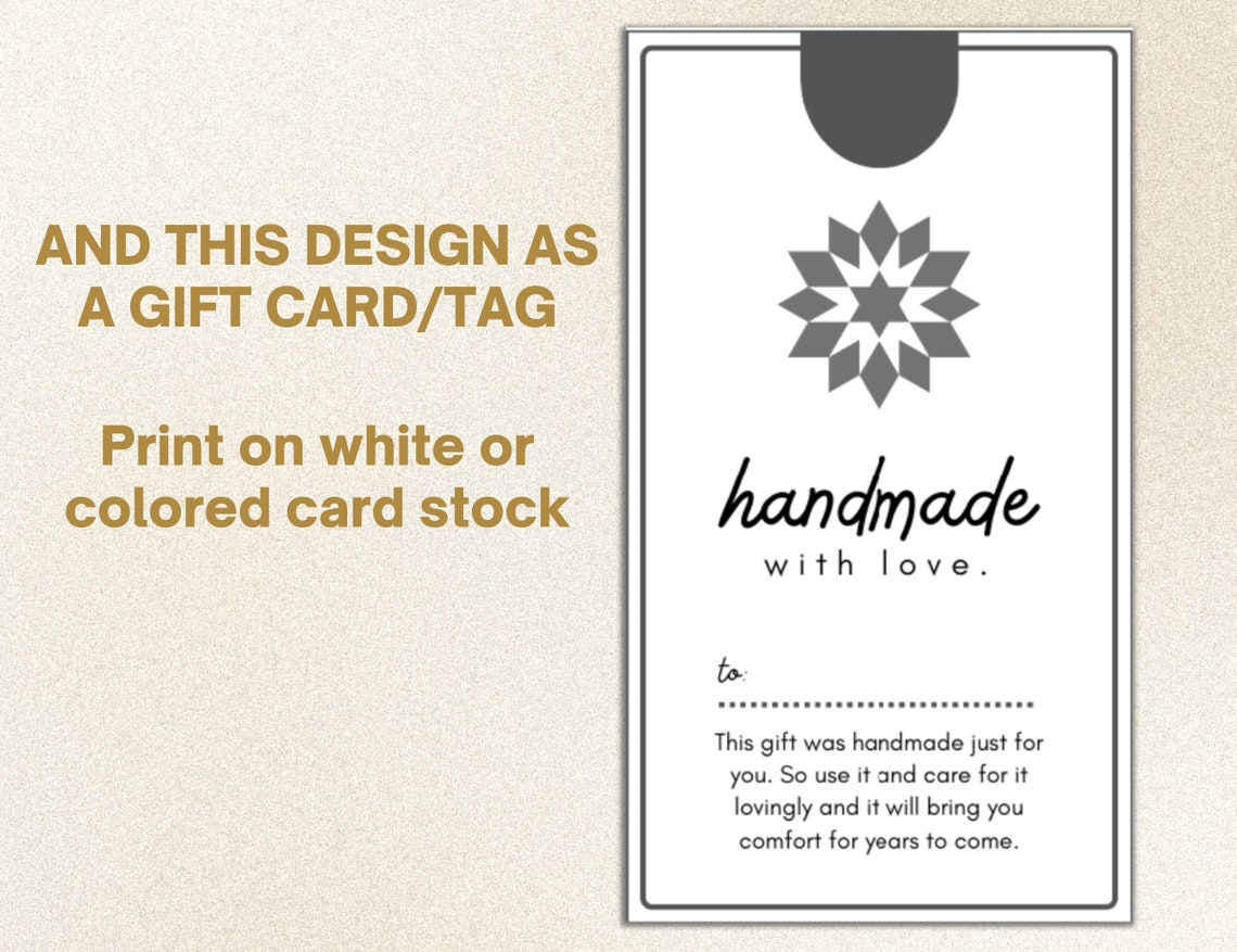 Quilt Care Card, Quilt Care Instructions, Printable, Quilt Care Labels ...