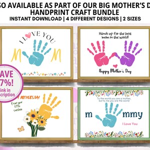 Mother's Day Handprint Craft, Your Little Sunshine, Handprint Art ...