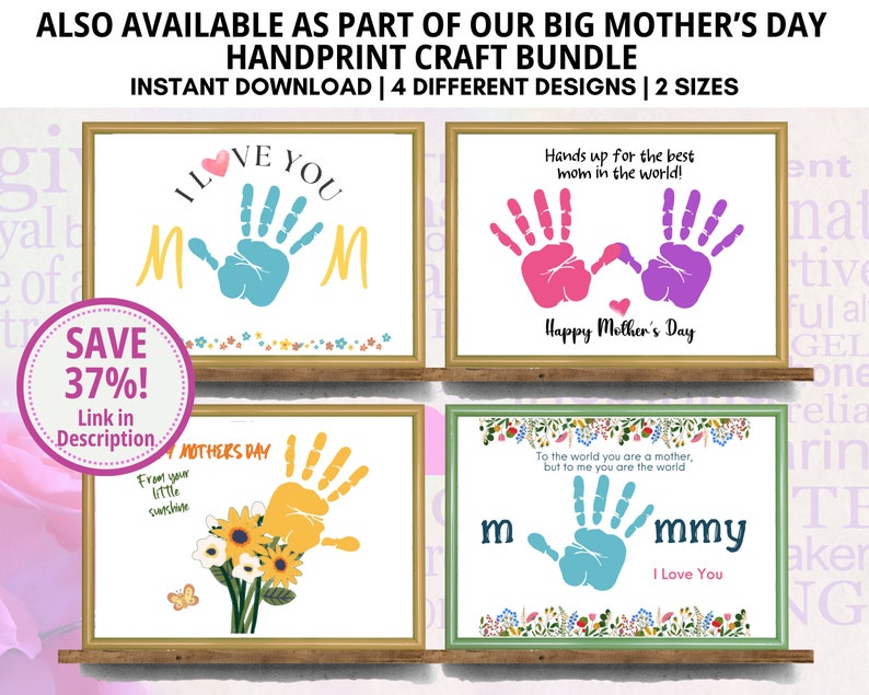 Mother's Day Handprint Craft, Your Little Sunshine, Handprint Art ...