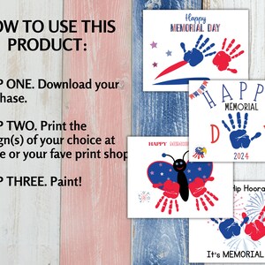 Memorial Day Handprint Craft, Patriotic Handprint Art, Handprint Sign ...