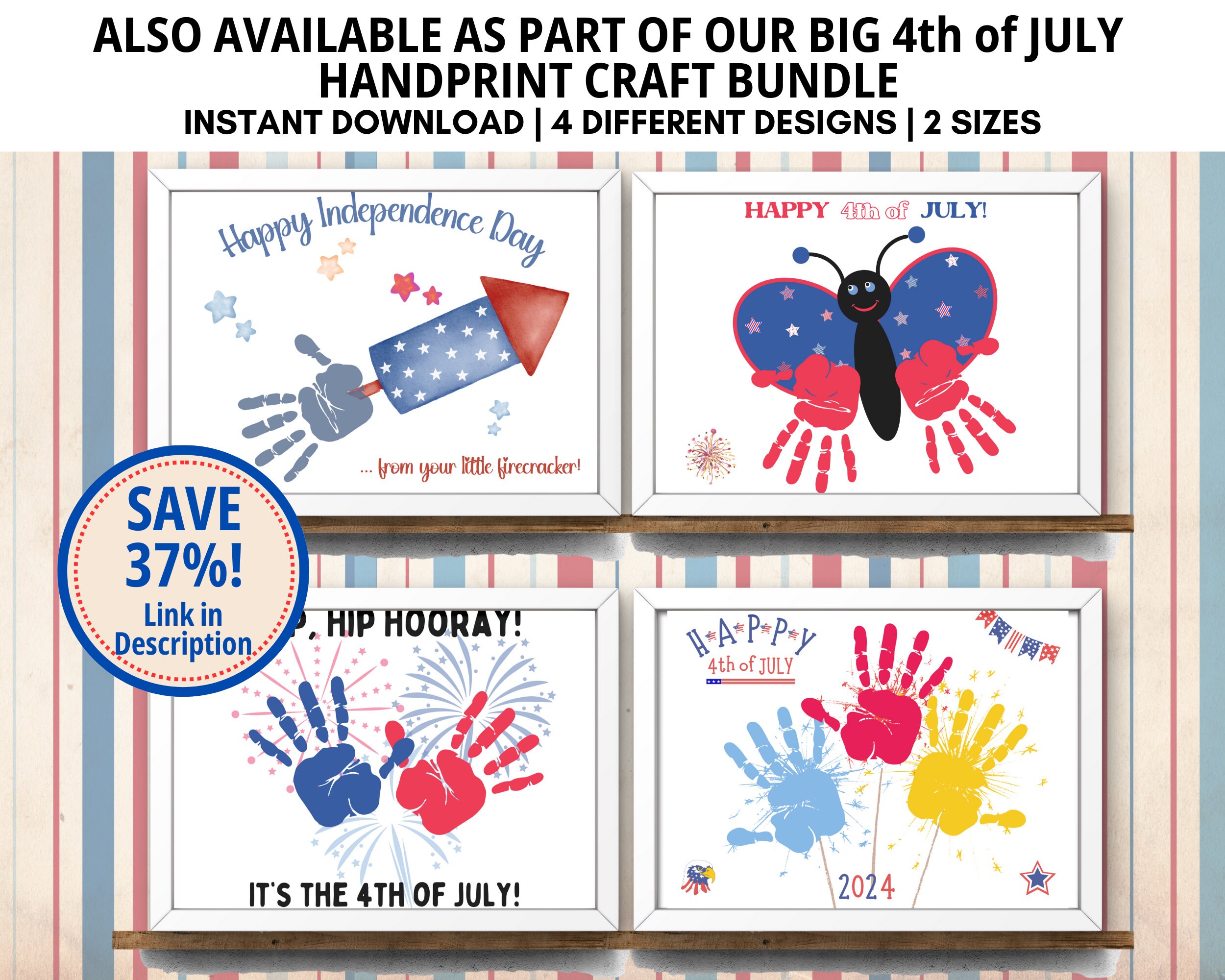 Sparkler Handprint Craft, 4th of July Handprint Craft, Handprint Art ...