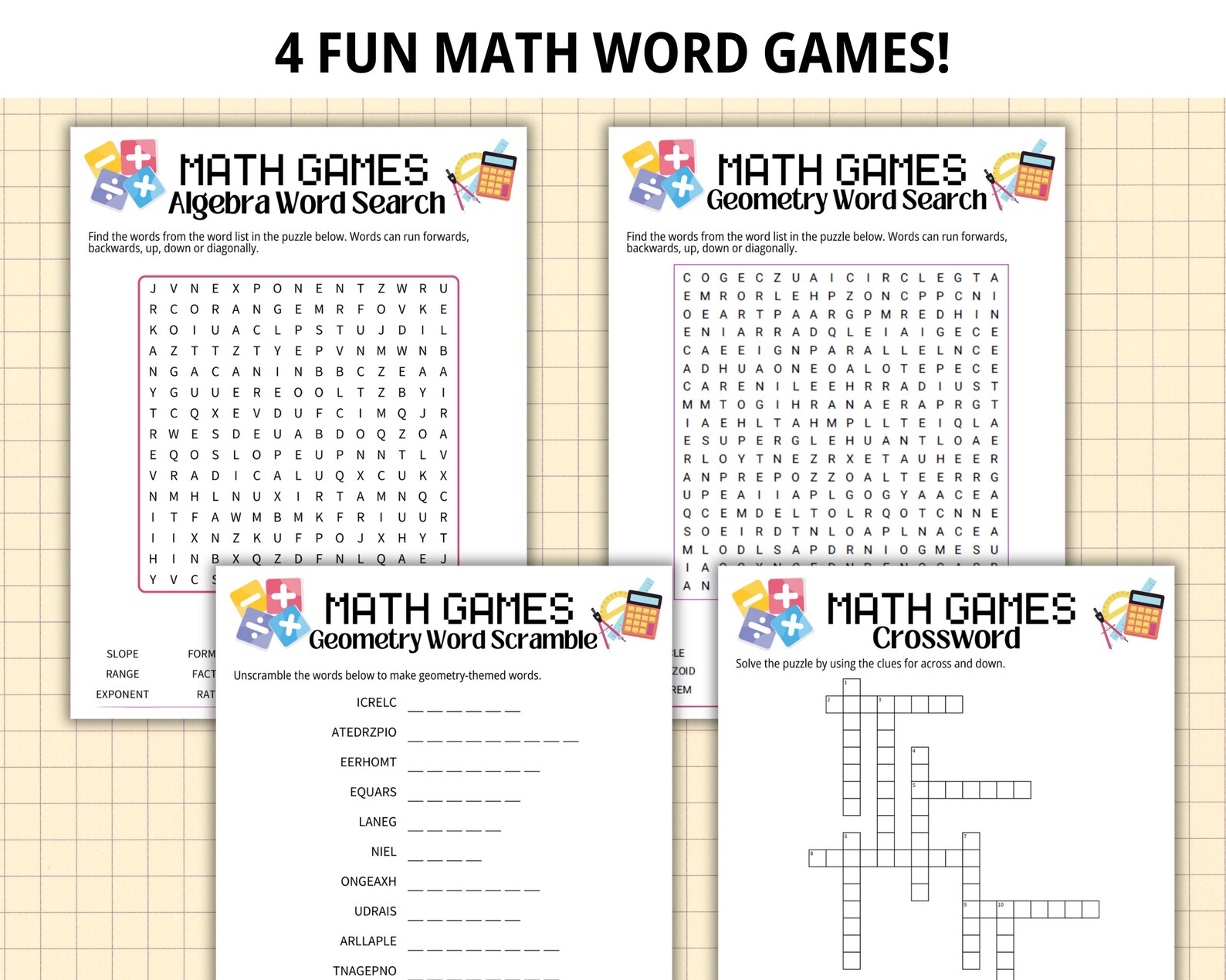 Math Games Bundle, Math Worksheets, Math Teacher, Math Activities, Math ...