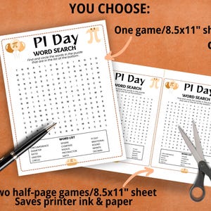 Pi Day Word Search, Pi Day Game, Pi Day Download, Math Teacher, Math Pi ...
