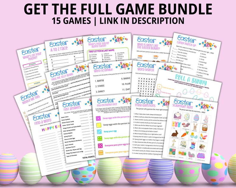 Easter Word Search, Easter Word Game, Easter Game, Family Game Night ...