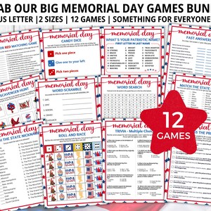 Memorial Day Word Scramble Game, Patriotic Word Game, Memorial Day ...