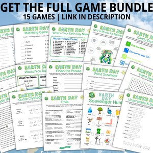 Earth Day A to Z Word Race, Earth Day Games, Family Game Night, Office ...