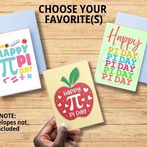 Printable Pi Day Cards, Teacher Appreciation Card Printable, Math ...