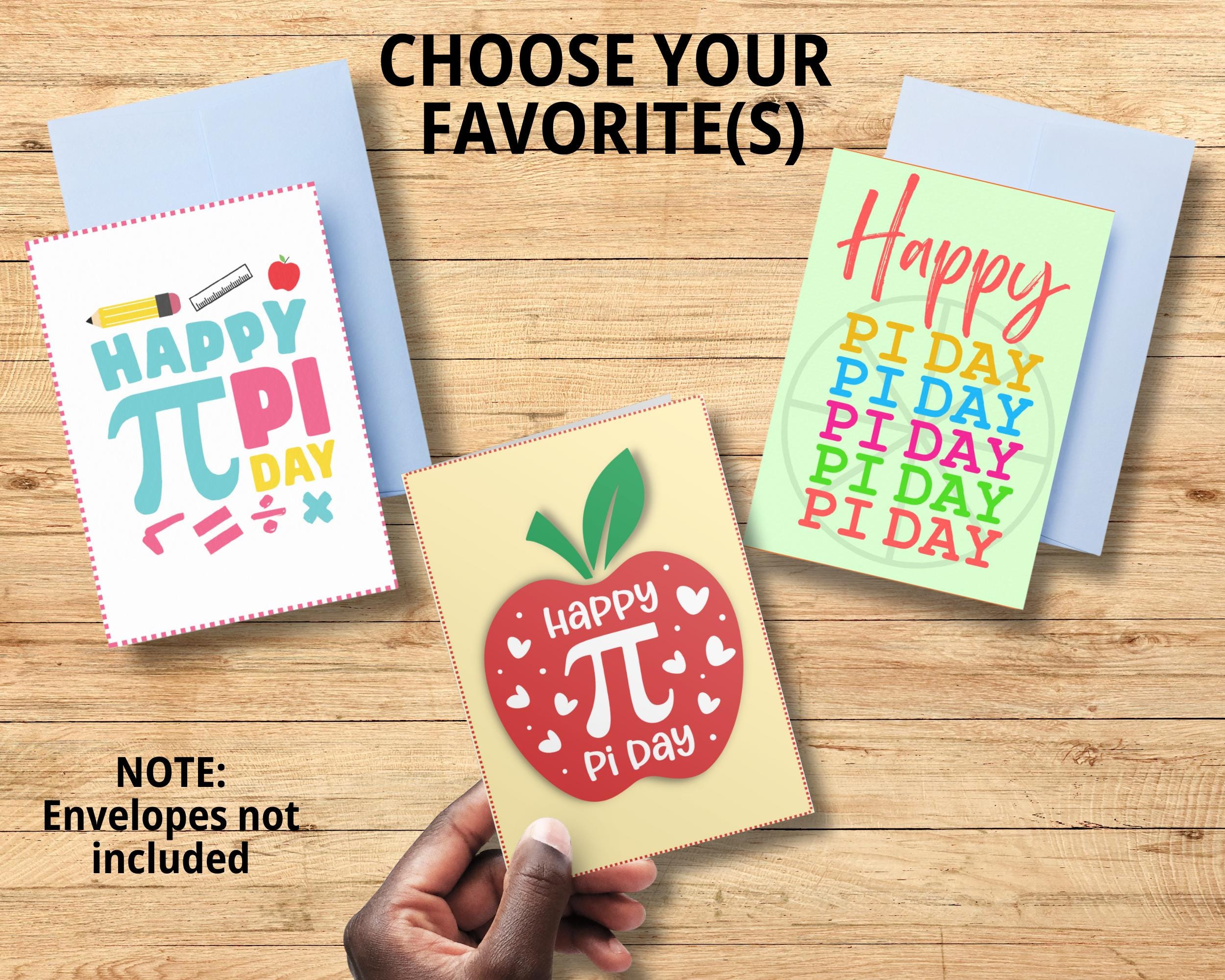 Printable Pi Day Cards, Teacher Appreciation Card Printable, Math ...
